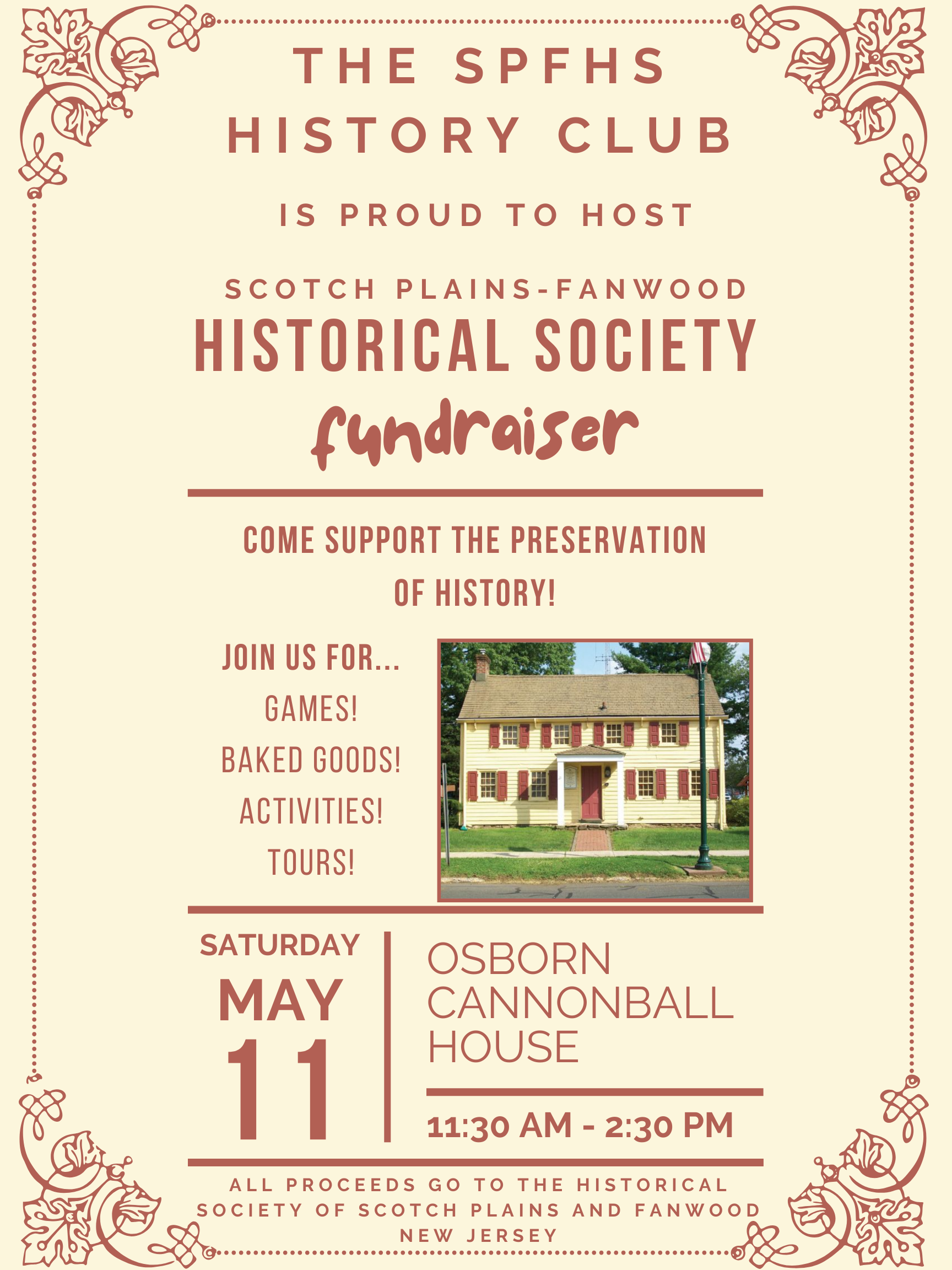 SPFHS History Club Fundraiser May 11th - Events Museum - - The ...
